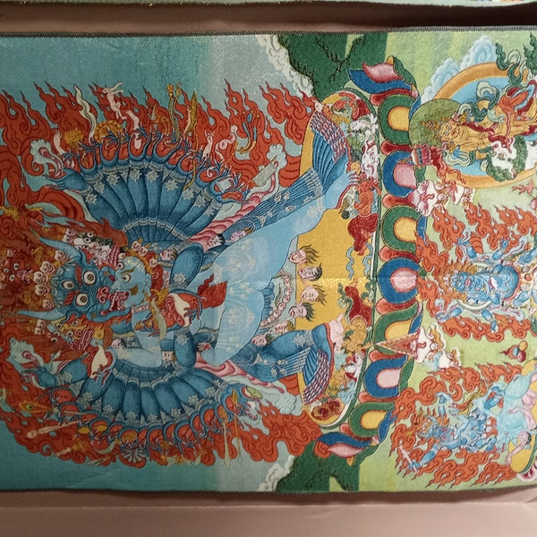 SY2311 35inch Shakyamuni Tibet Tantra Buddhism Thangka Print Scroll ...