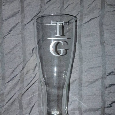 Custom Pilsner Glasses, Personalized Glasses, Groomsmen Gift, Engraved ...