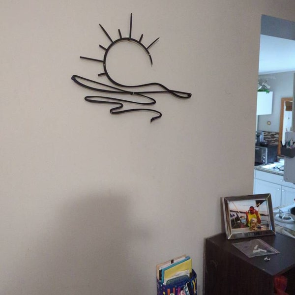 Sunshine Metal Sign | Sun Metal Wall Art | Sea Sparkle Metal Wall Decor ...