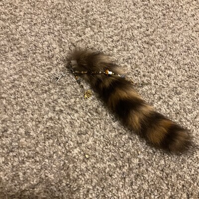 Custom Beaded Tail Keychain for Therians, Furries, Cosplay, Alternative ...
