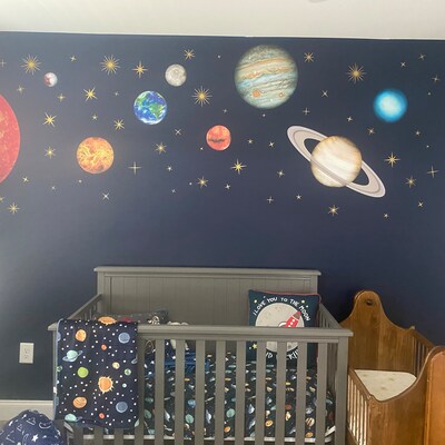 Sun & Planets Wall Stickers Set, Solar System Kids Room Decor or ...