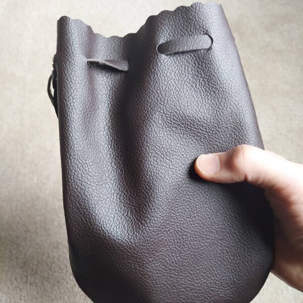 Drawstring Bag, Leather Pouch, Tablet Holder, Marble Bag, Keepsake ...