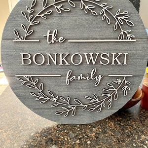 Rustic Last Name Sign Shiplap Wall Decor House Warming Gift - Etsy