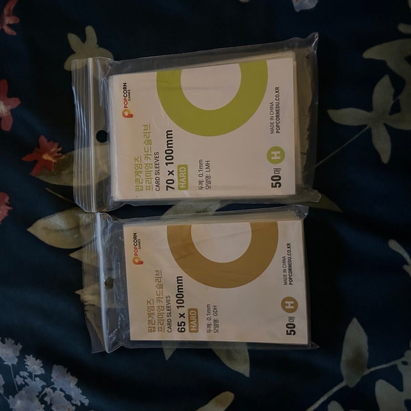 Popcorn Games Card Sleeves - 50PCS (hard) - Etsy