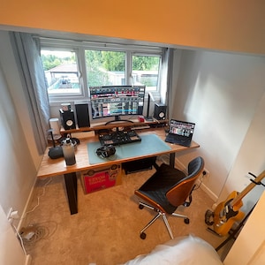 Bespoke Rustic Gaming Desk With A Frame Industrial Legs - Etsy UK