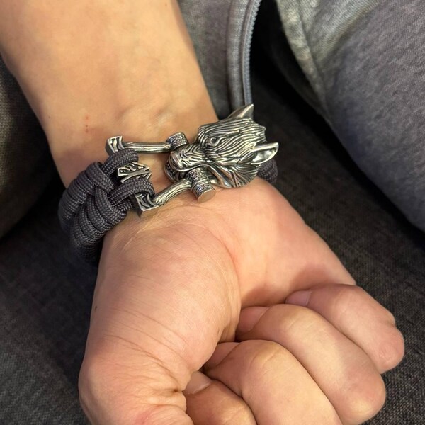 Paracord Monkey Fist Hand Braided Monkey Fist Keychain, Braided ...