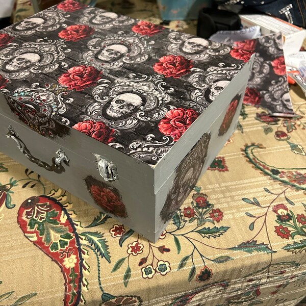 A2 Decoupage Paper for Furniture FRAMED SKULLS || Decoupage Queen ...