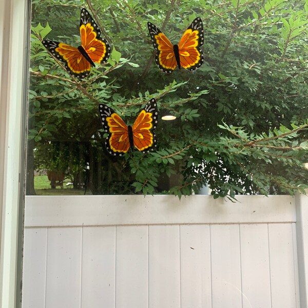 Monarch 3D Wall Decal, Butterfly Suncatcher Sticker, Monarch Decal ...