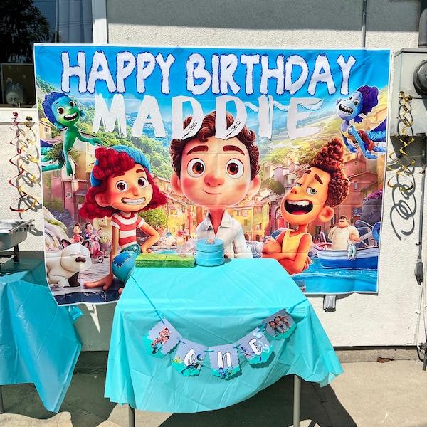 Luca High Chair Banner|luca Birthday Banner|disney Pixar Luca Birthday ...