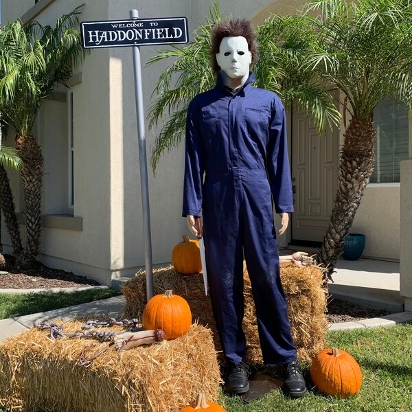 Welcome to Haddonfield 6" X 24" Aluminum Sign Halloween Gift Decor - Etsy