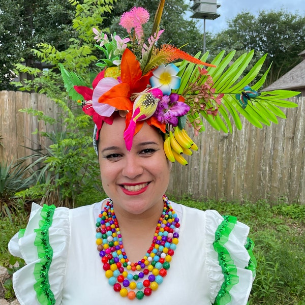 Tropical Fruit Headpiece Carmen Miranda Costume Halloween Outfit for ...