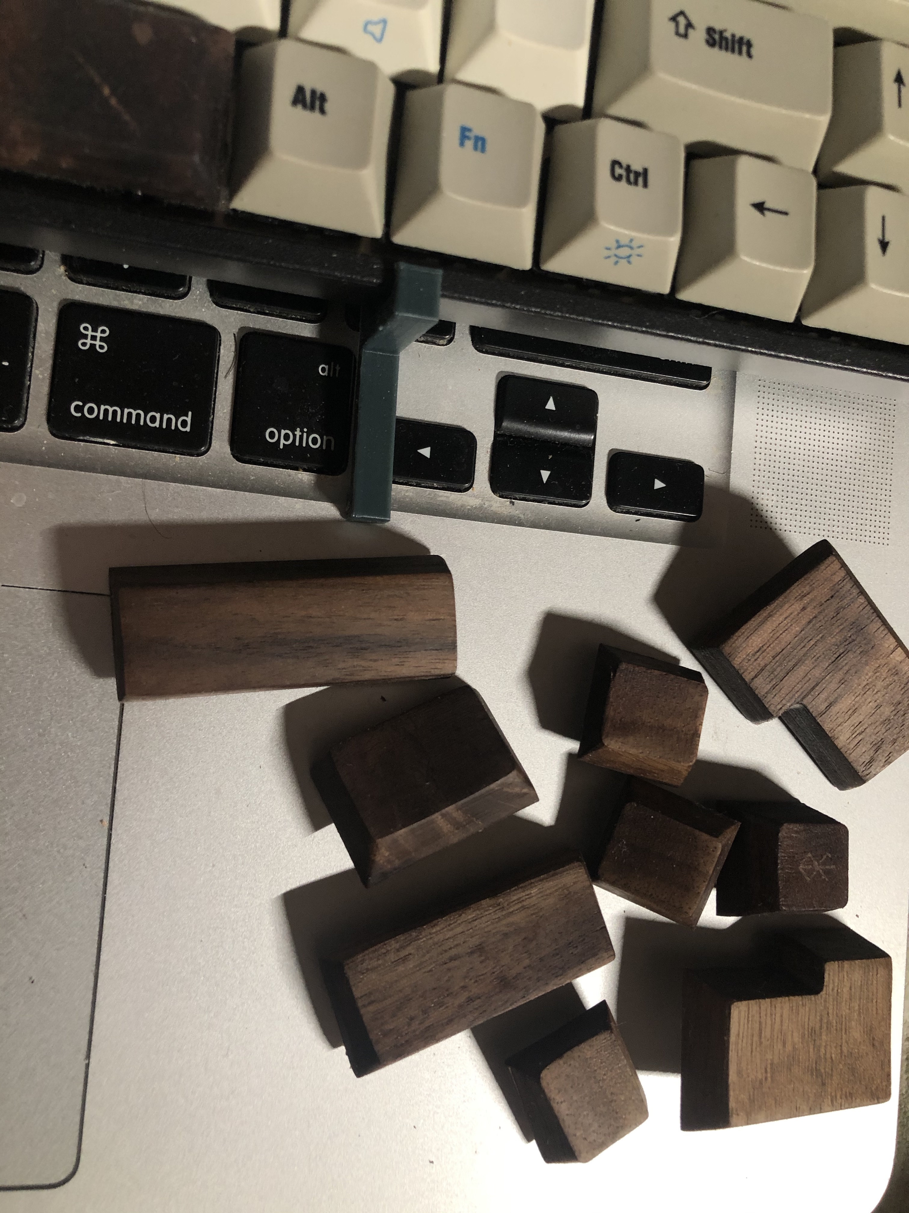 Commissioned Wood, Topre, Berserk Themed Keycaps with Metal Inlay for ...