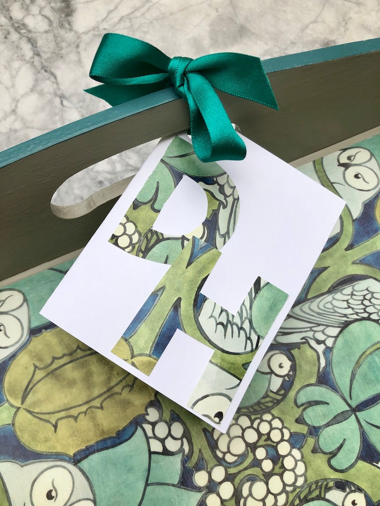 Handpainted Seed Pod Wastepaper Bin, GP & J Baker Fabric, Shabby Chic ...