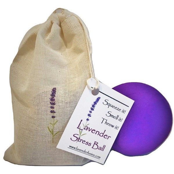 Lavender Scented Stress Ball "stress Less" - Etsy