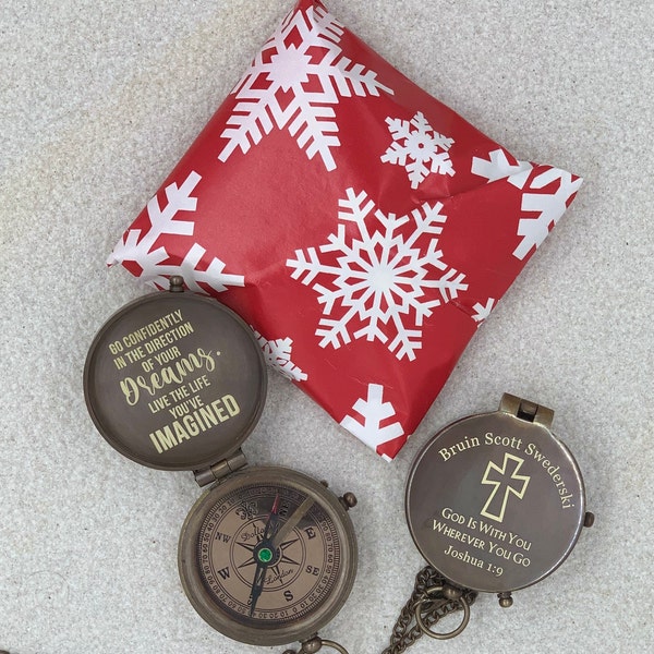 Baptism Compass, First Holy Communion Compass, Engraved Compass for ...