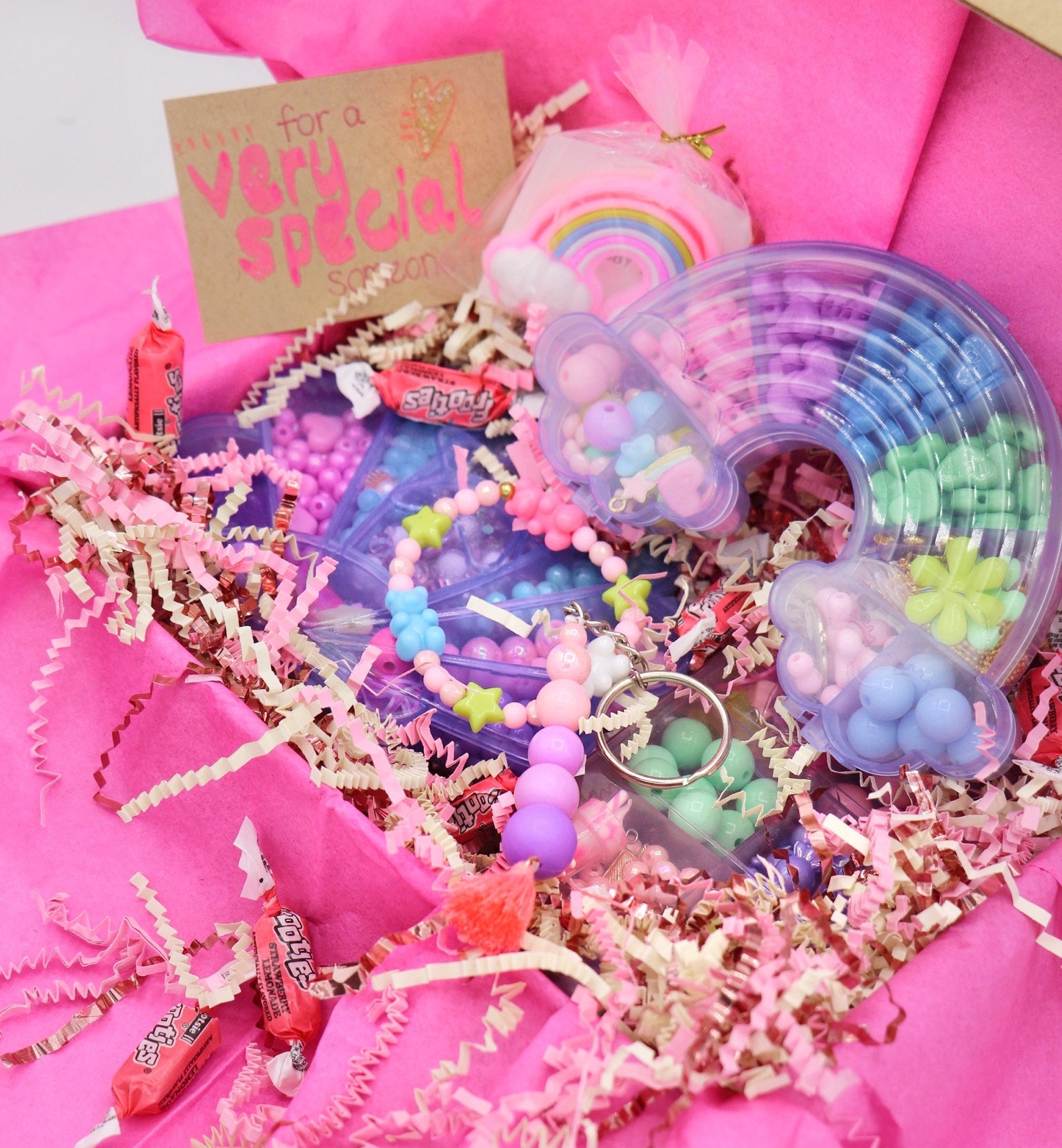 Bracelet Bead Kit Girls Gift Party Favor Girl Diy Kit Kids Birthday ...