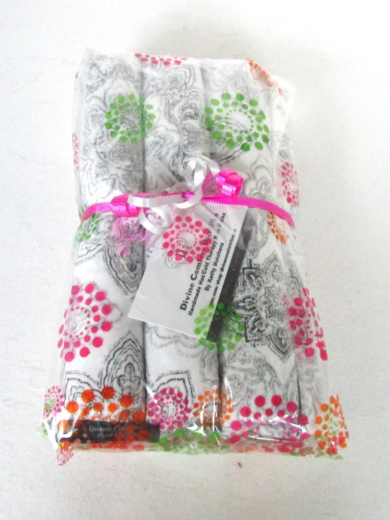 Sunflower Rice Heating Pad Set: Lumbar, Neck With Eye Pillow Relaxation ...