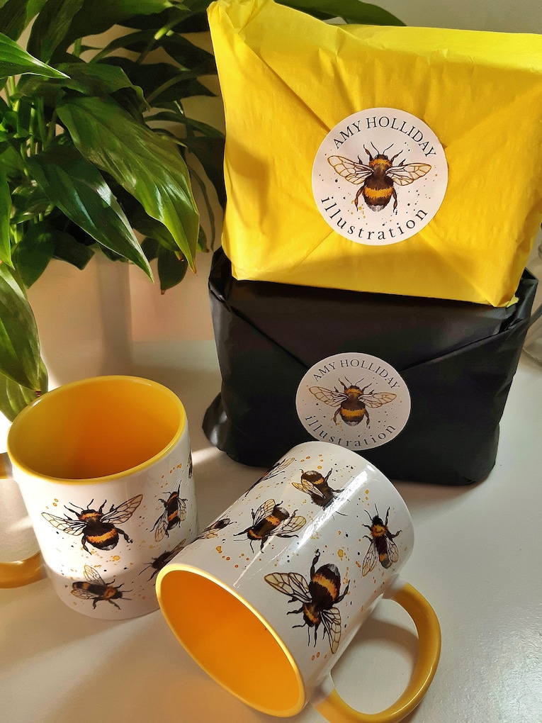 Bumblebees of UK & EU A5 Sticker Sheet - CLEAR or White - Watercolour ...
