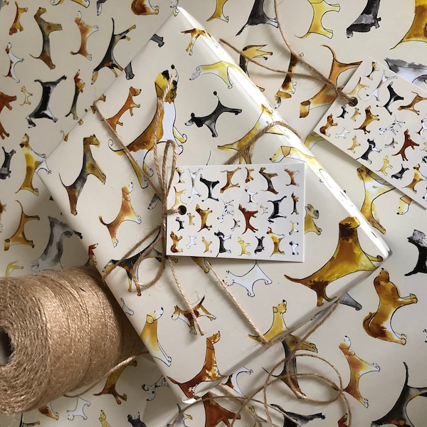 Cat Wrapping Paper, Cat Gift Wrap, Gift for Cat Lover, Cat Illustration ...