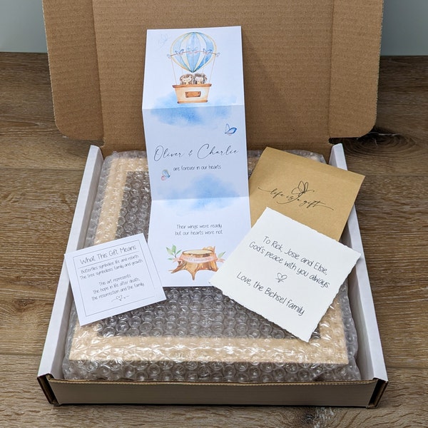 3D Lighted Shadow Box Art - Safe in Arms of Jesus Miscarriage Memorial ...