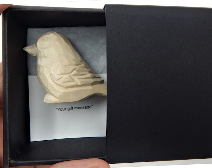 Hand-carved Wooden Raven Keychain – Miniature Crow Bird Charm - Etsy