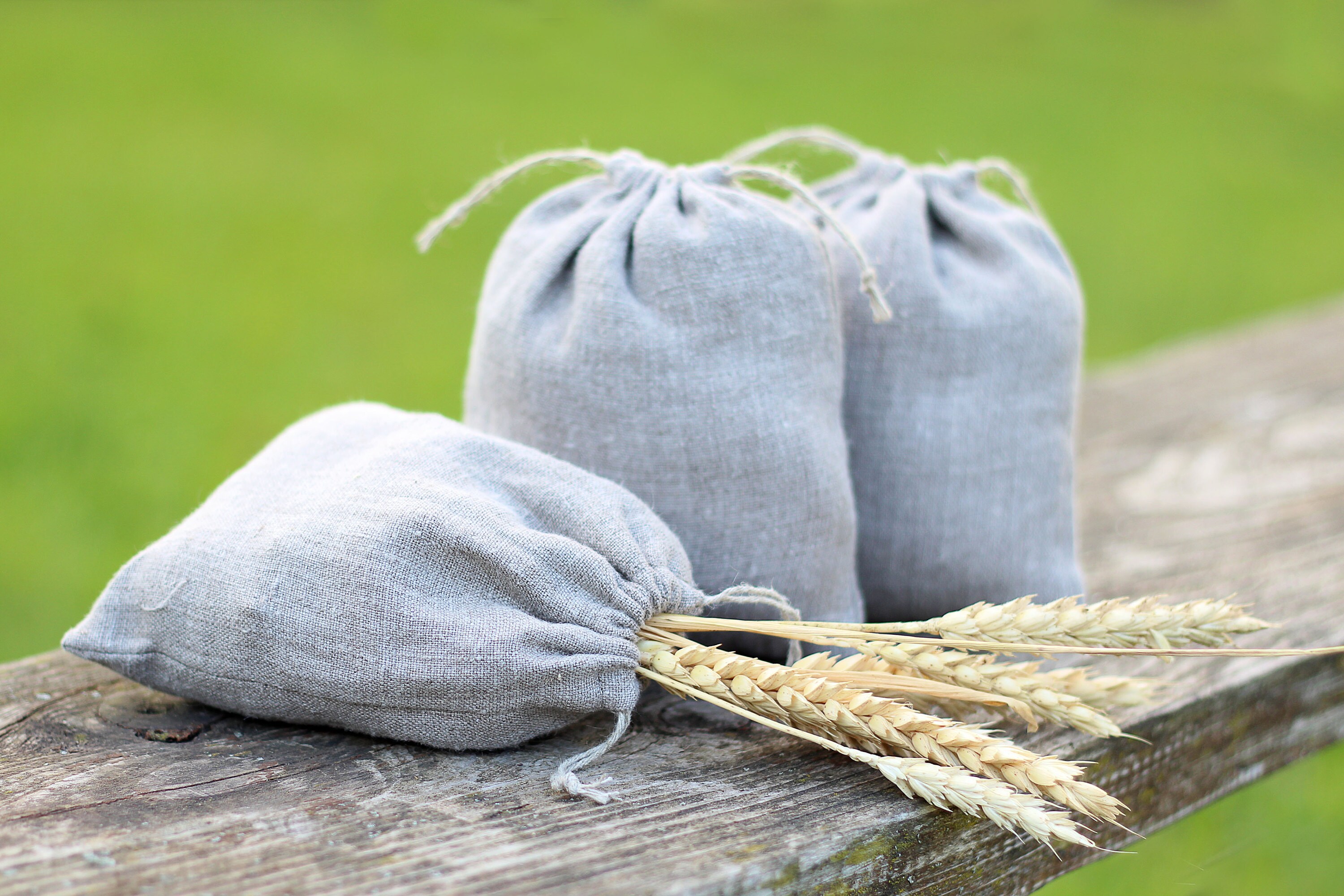 Stone Washed Set of 2 STANDARD and Sizes 24' 26' 28' 30' Striped Linen ...