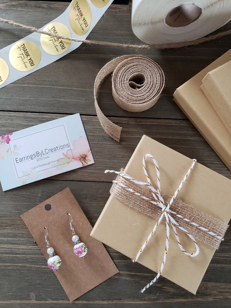 Petite Blue Forget Me Not Flower Ball Earrings- Handmade Earrings ...