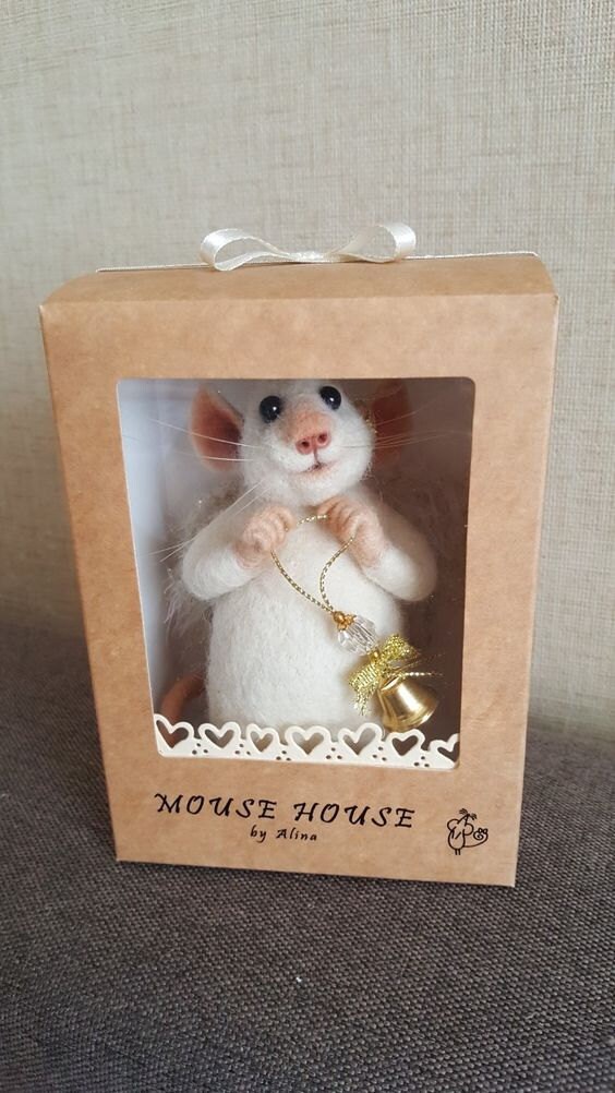 Homeless Mouse, Collectible Doll, Felted Mouse, Soft Sculpture, Felted ...