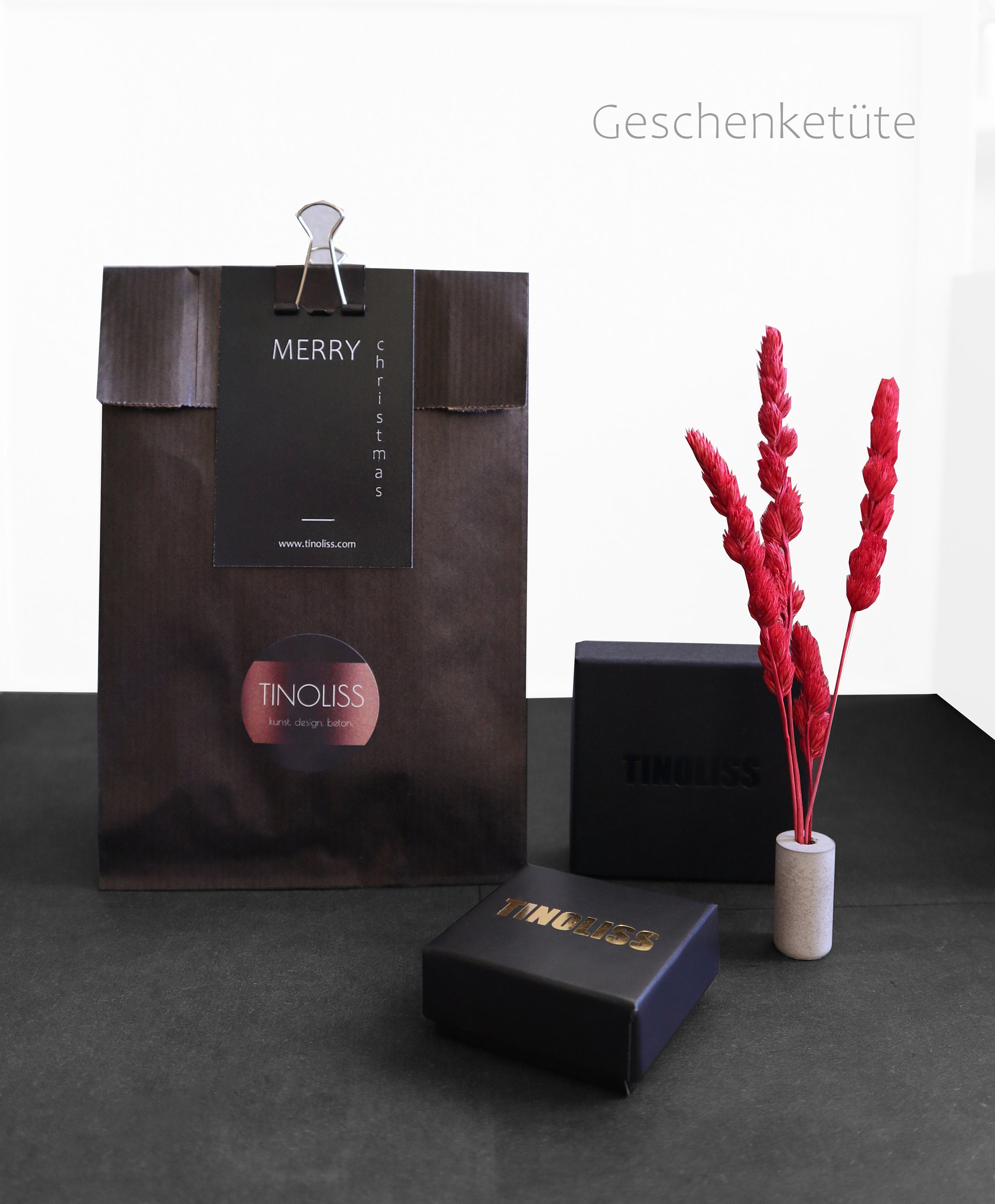 Noble Gift Set Incl. Gift Box // Concrete Jewellery Recycled - Etsy