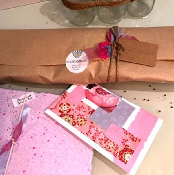 Handmade Paper, 10 or 15 Sheets of Recycled Textured Ephemera, Thank ...