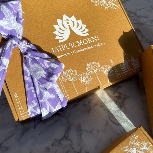 Hand Block Print Kurta Set With Dupatta/stole|indian Salwar Kameez ...