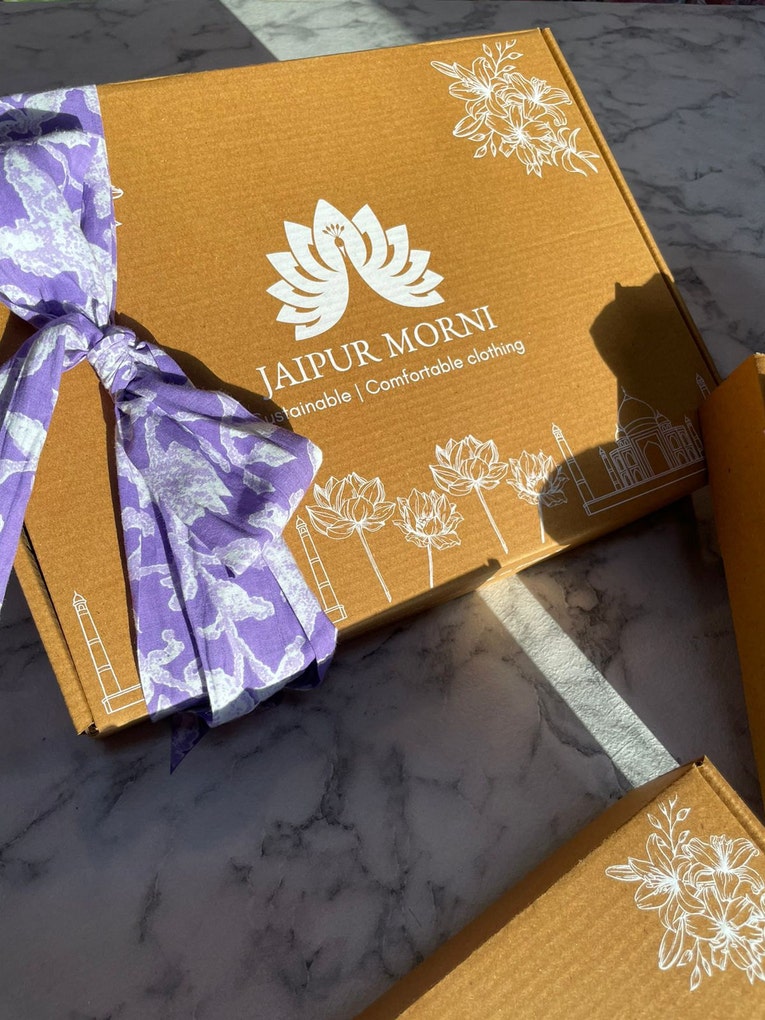 Handblock Print Reversible Quilted Robe| Jaipuri Print Free Size House ...