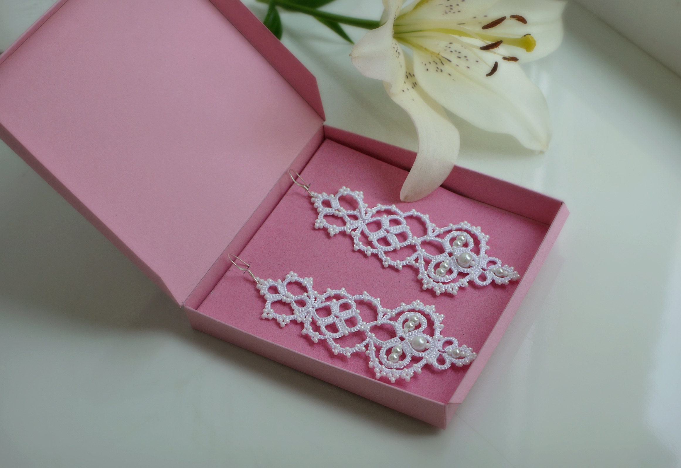 Tatting Lace Necklace, Lace Necklace Black, Pendant Heart, Gift for ...