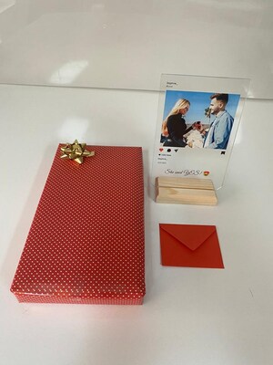 Custom Wooden Photo Block Album Cover, Customized Song Gift for Her ...