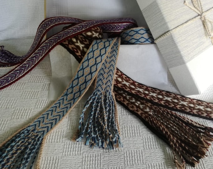 Width 3,5 Cm. Lenght 1,93 M. Tablet Woven BELT, Card Weaving, Medieval Belt, Handmade Belt ...