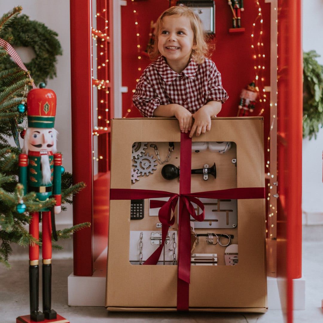 Boho Busy Board With Name, Custom Busy Board, Natural Busy Board for ...