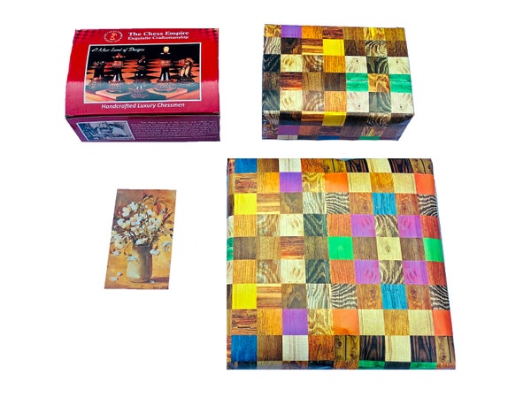 Tournament Series Luxury Wood Checkers Pieces Boxwood & Ebonized 1.75 ...