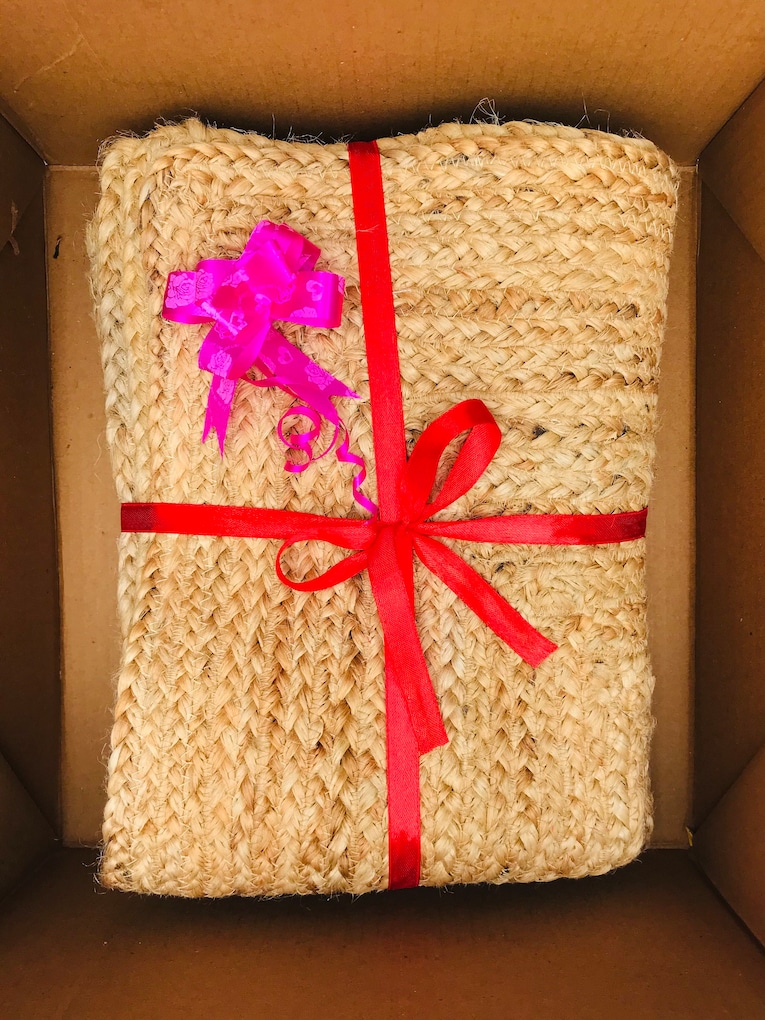 Scallop Jute Rug Natural Jute Wavy Edge Rug Scalloped Border Rug ...