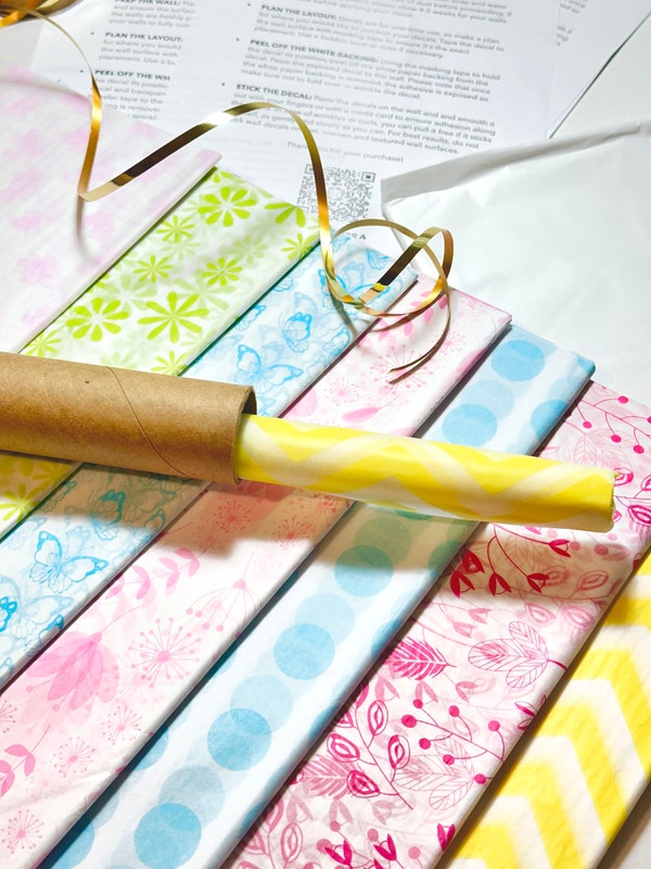 Vinyl Wall Murals Botanical Boho Style, Wall Murals Boho, Vinyl Wall ...