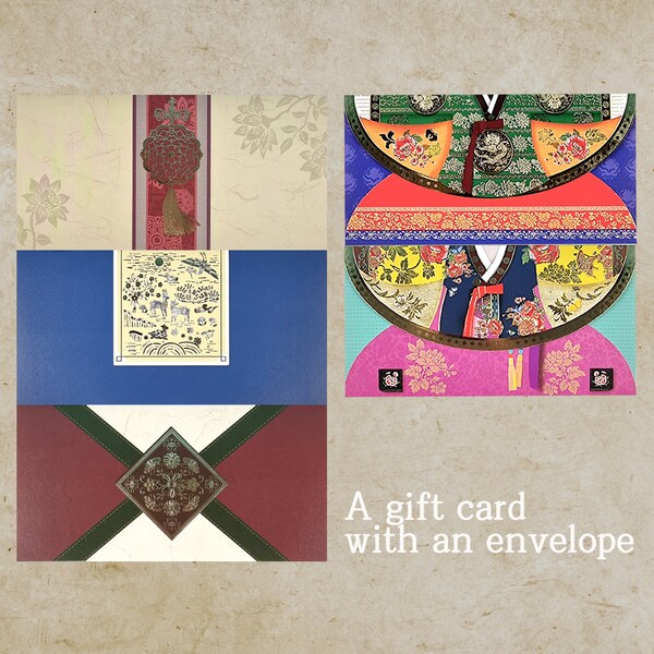 5PCS Set of Traditional Korean Good Luck Pouch, Lunar New Year Hanbok ...