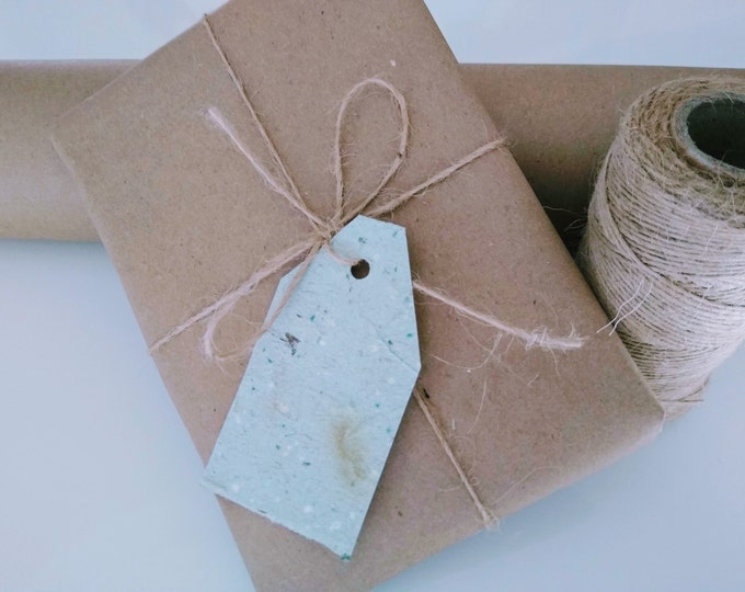 Plantable Holiday Gift Tags, 14 Green Tags With Assorted Stamps ...