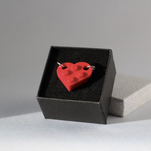 Love Heart Keychain Set of 2, Made From Authentic LEGO® Bricks ...
