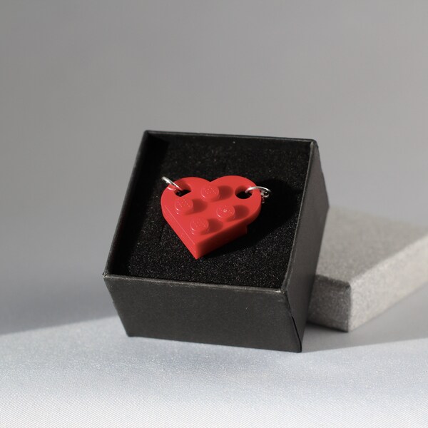 Love Heart Keychain Set of 2, Made From Authentic LEGO® Bricks ...