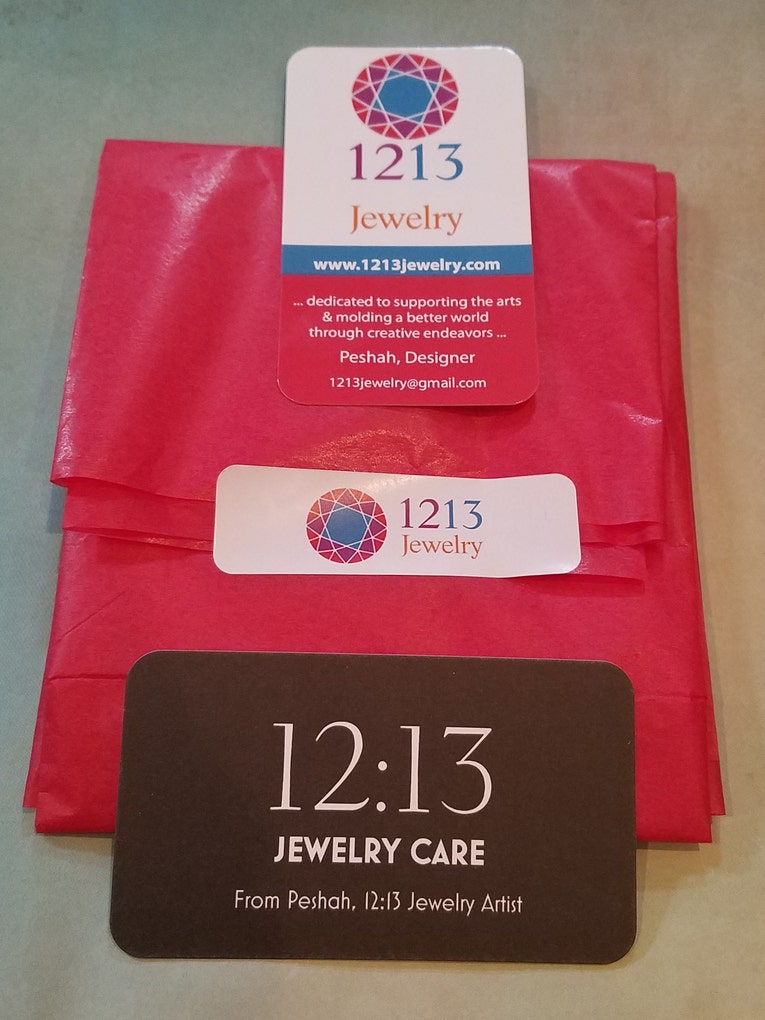 Handmade Star of David Necklace, Sterling Silver Chain, Blue Accent - Etsy