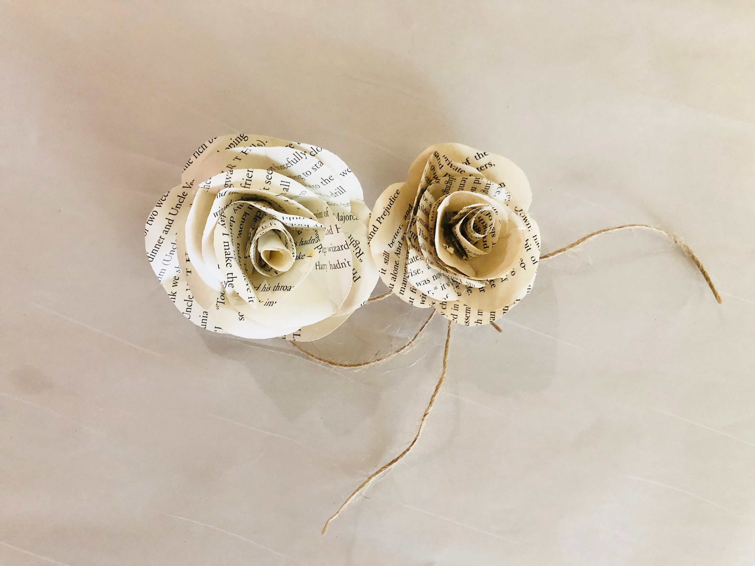 4 Book Page Rose Ball Farmhouse Decor Book Page Decor - Etsy