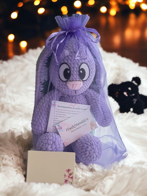 Floppy Bunny Toy, Bluey Floppy Bunny, Lilac Bunny From Bluey - Etsy