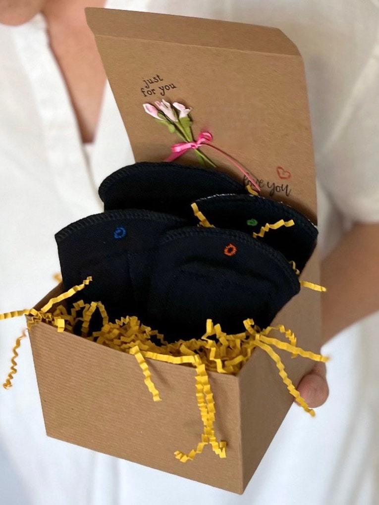 Reusable Organic Cotton Core Cloth Pantyliner: Thanksgiving Print ...