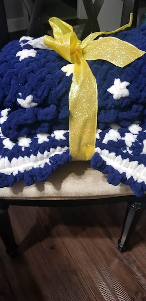 Customized, Personalized, Baby Blanket, Loop Yarn, Handmade, Crochet ...