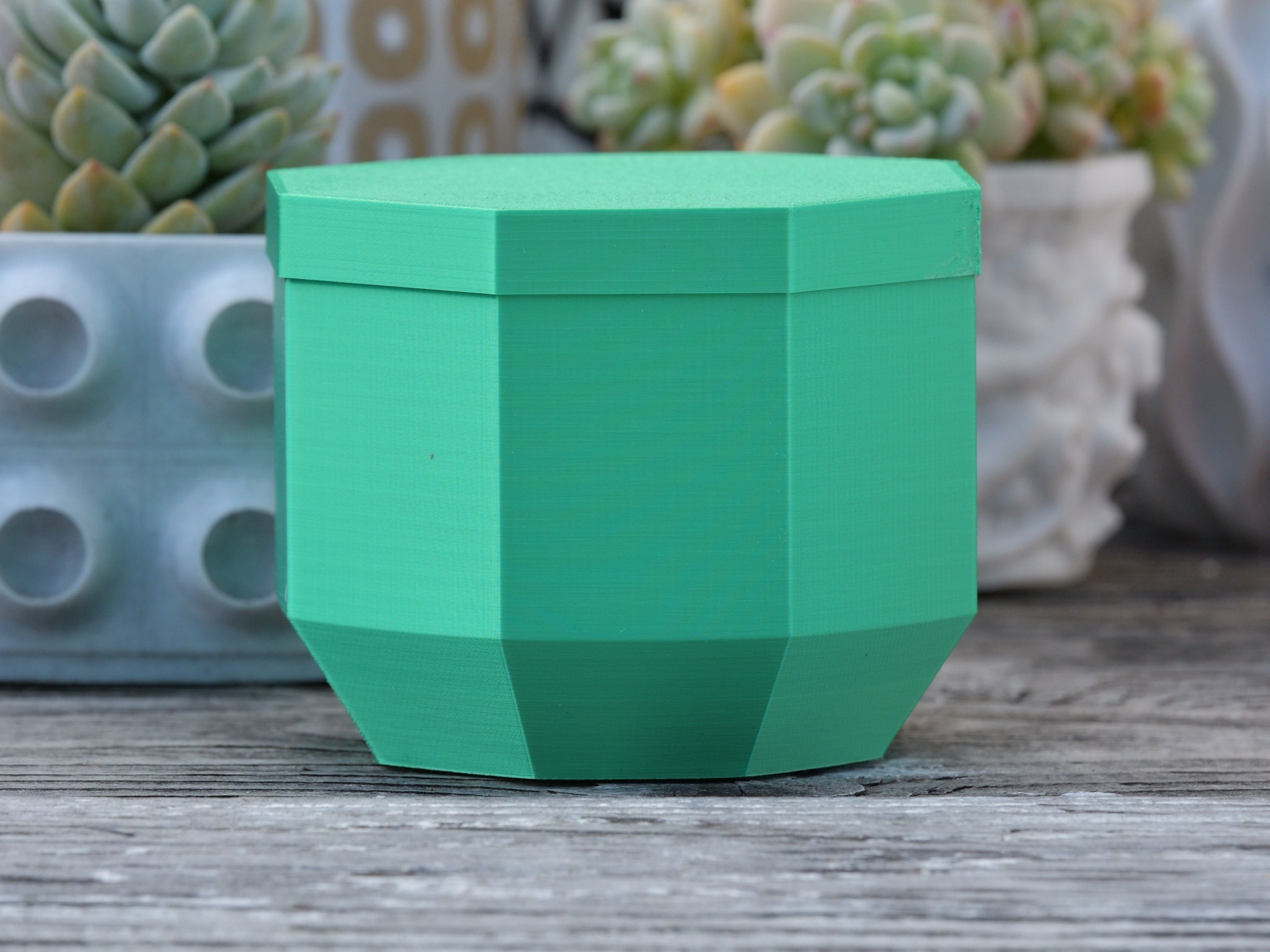 Square Sine Wave Pattern Planter Pot With Drainage Single or Multiple ...