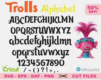 Trolls font | Etsy